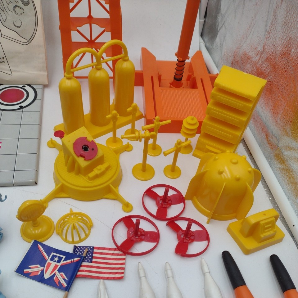 Marx Operation Moon Base Assorted Playset Lot Used NO BASE INCLUDED ...