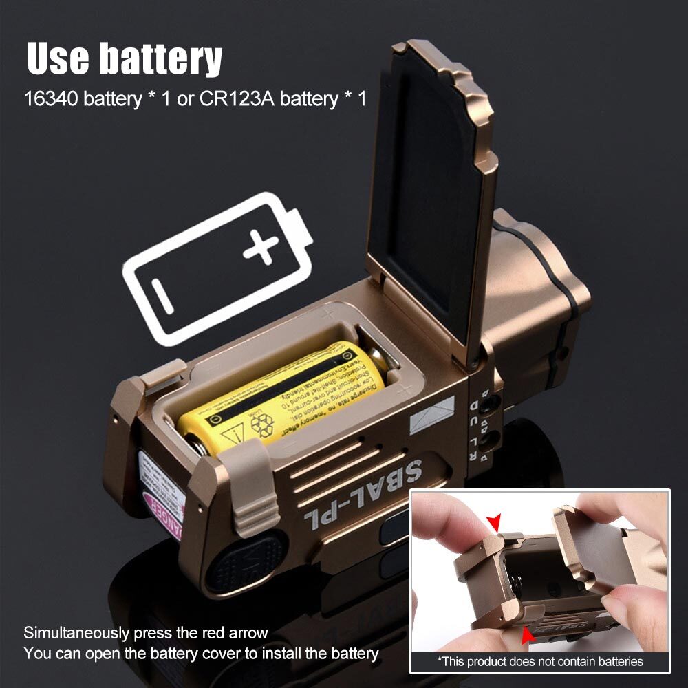 WADSN Aluminum SBAL-PL IR Green Laser SBAL-PL Flashlight Rifle Hunting ...