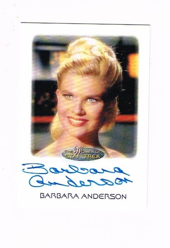 2021 Rittenhouse Women of Star Trek Art and Images Autographs Barbara ...
