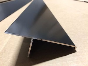 92" Black Aluminum Off Set T Molding Slide Out Box Trim 4 1/2" x 1 1/2 ...