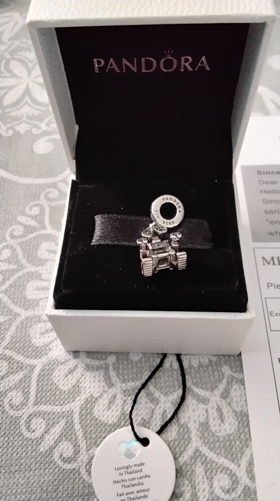 New Pandora Disney Pixar Wall-E Dangle Charm W/Authen… - Gem