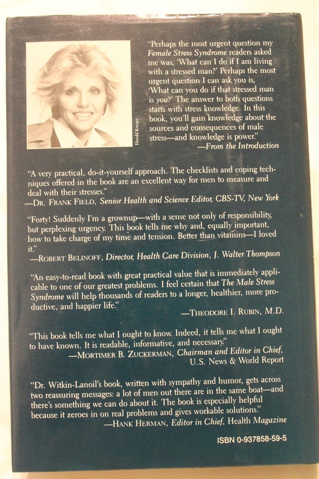 The Male Stress Syndrome by Georgia Witkin (1986, Hardcover ...