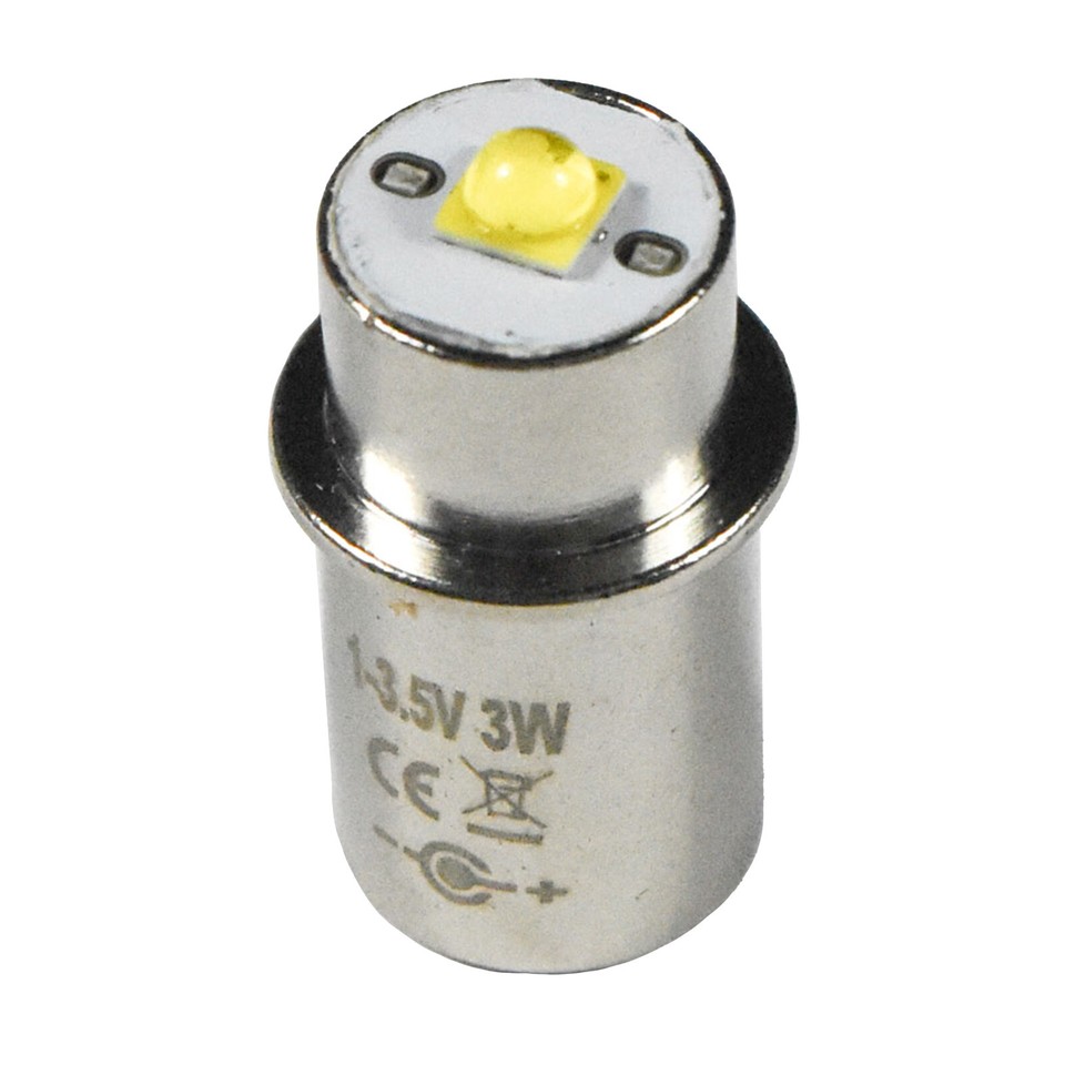 HQRP 3W LED Upgrade Bulb for Maglite 2D 3D 2C 3C Cell Flashlight 2 3 C ...