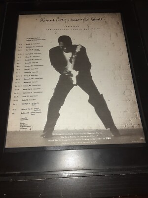 Robert Cray Midnight Stroll Tour Rare Original Promo Poster Ad Framed! | eBay