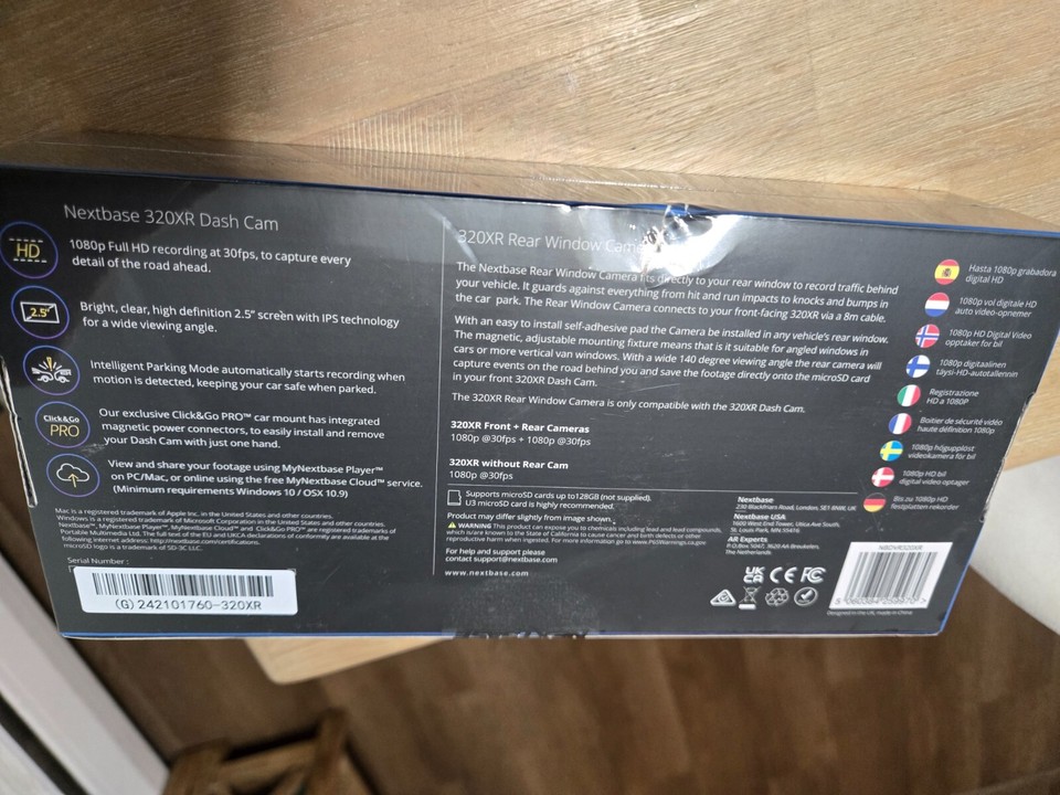 Nextbase 320XR 1080p Dash Cam | eBay