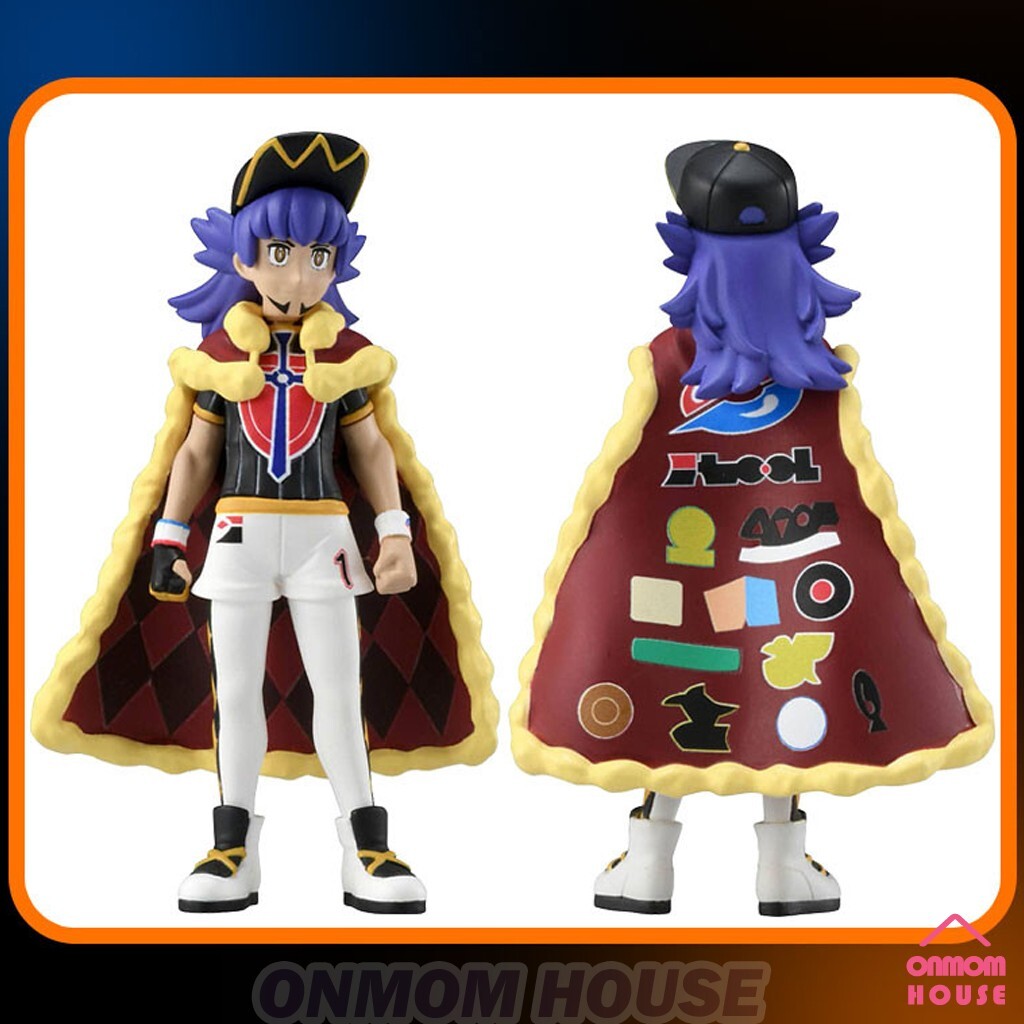 Pokemon Trainer LEON Moncolle Mini Figure Academy Takara tomy Korean ...