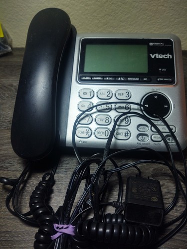 Vtech Digital Answering System CS6649-2 Energy Star Corded Base Station ...