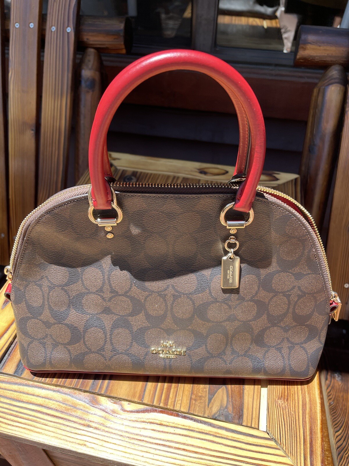 Coach 2558 Katy Satchel Signature Canvas & Leather Ba… - Gem