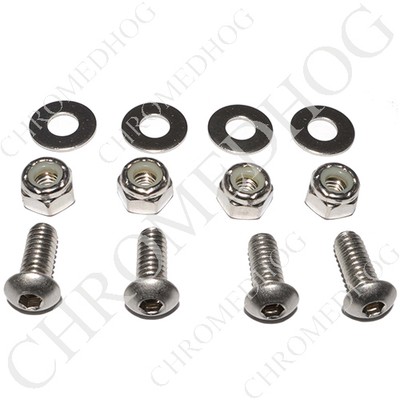 4 Stainless Steel 1/4-20 Bolts License Plate Frame Bolts - Lic Fastener ...