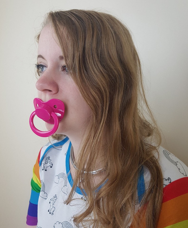 Adult Pacifier Soother Dummy from the dotty diaper company HOT PINK ...