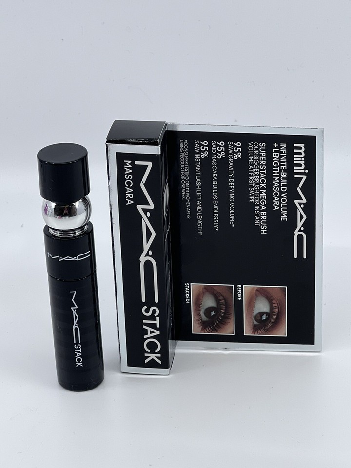 MAC Stack Mascara Infinite Build Volume + Length Black 0.27 oz / 8ml ...
