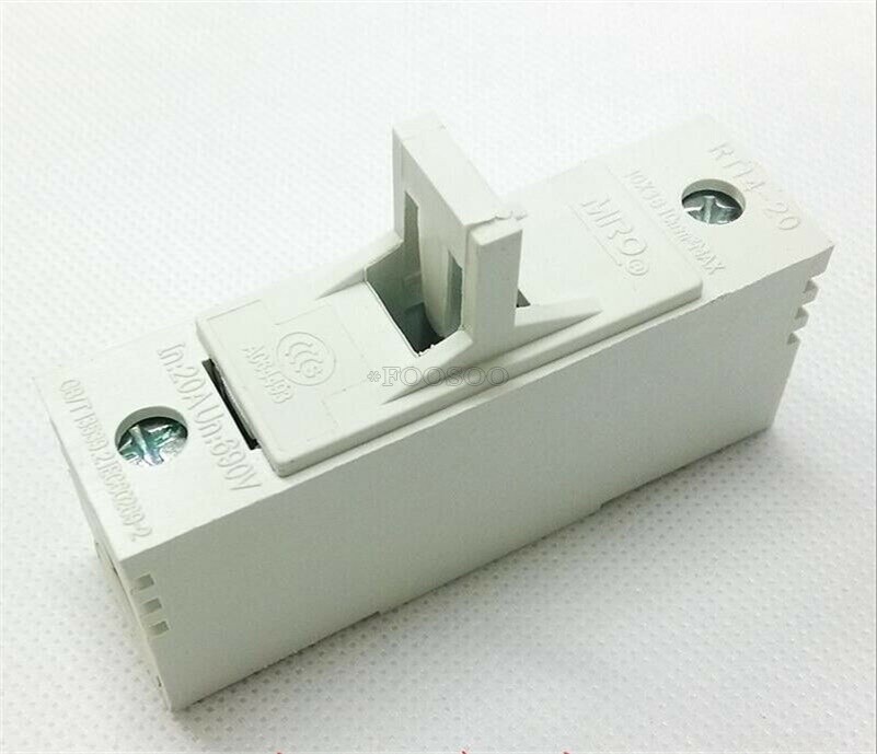 1Pc Mro RT14-20 Fuse Base Holder Fits For RO15 RS15 Fuse 10*38MM us | eBay