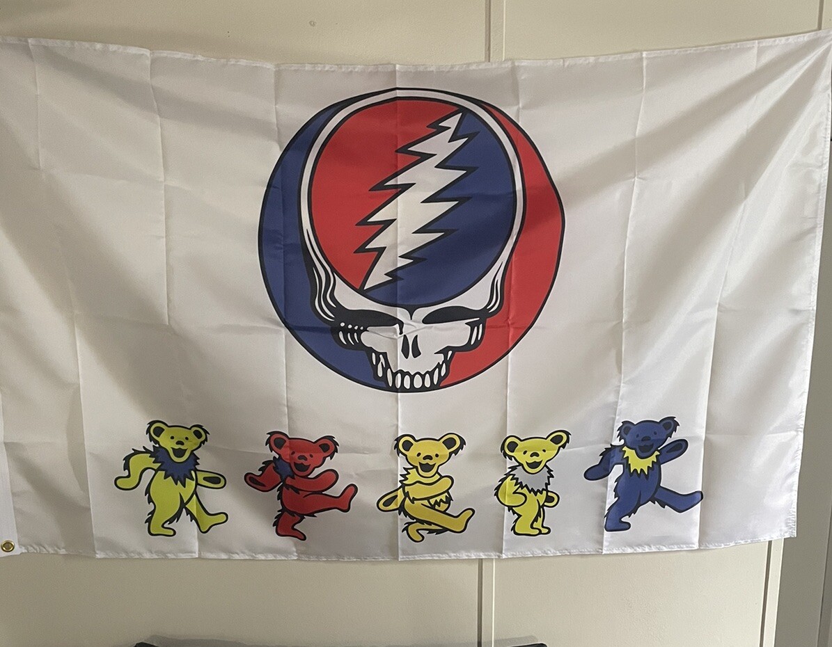 GRATEFUL DEAD FLAGS 3FT X 5FT DEAD HEADS CONCERT FLAGS. Last One! | eBay