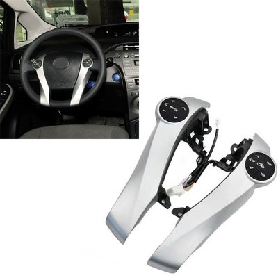 Fits For TOYOTA AQUA PRIUS C Silver Steering Wheel Cruise Control ...