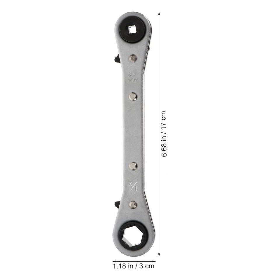 1pc Dual Headed Ratchet Wrench Air Conditioner Repair Quick Ratchet ...