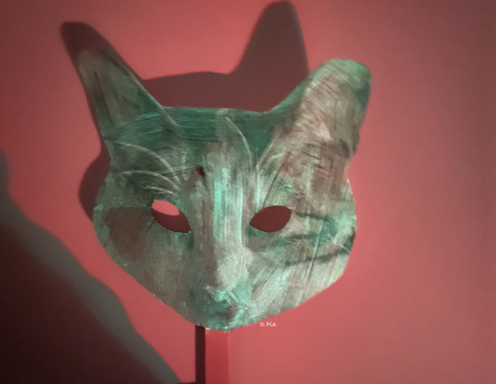 Halloween or Party costume favors/gifts Calico Cat Mask Handmade D. Pia ...