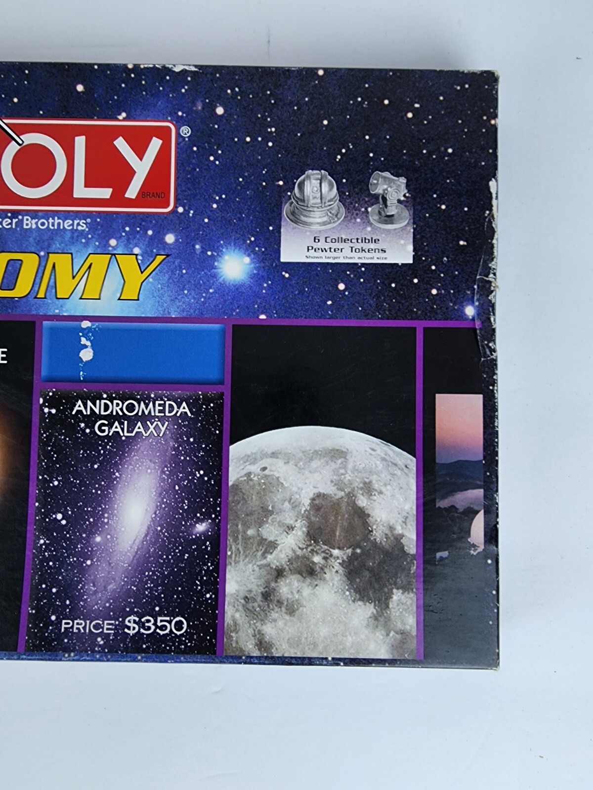 Monopoly Astronomy Edition Board Game 6 Pewter Tokens 2001 - Complete ...