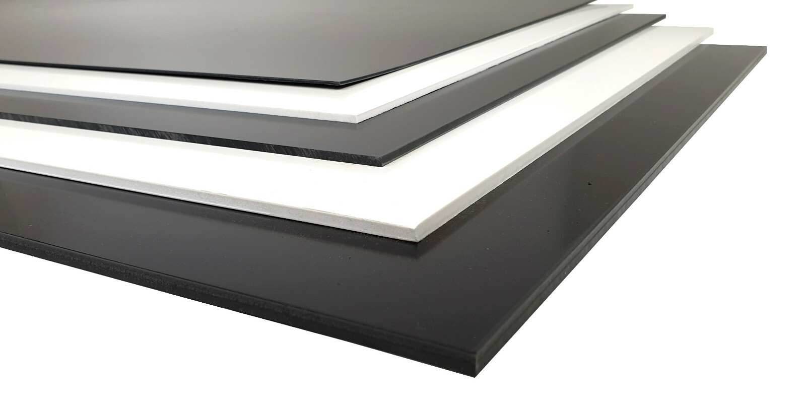 Polystyrol Platten Kunststoffplatte 1-6 mm Weiß/Schwarz diverse Formate ...