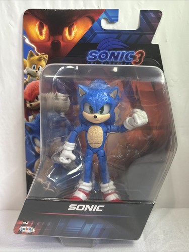 Sonic The Hedgehog 3 Movie SONIC Figure Toy Jakks 2024 5” *NEW RELEASE ...