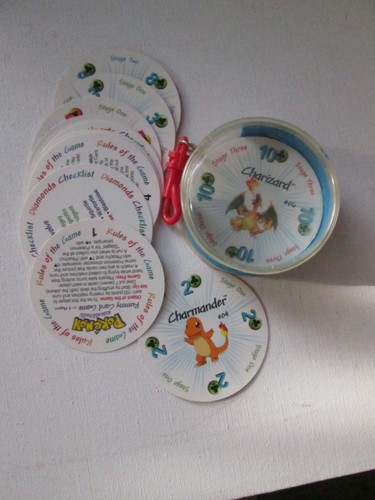 Pokemon Pikachu Round Trading Game Cards in Zip Case | eBay