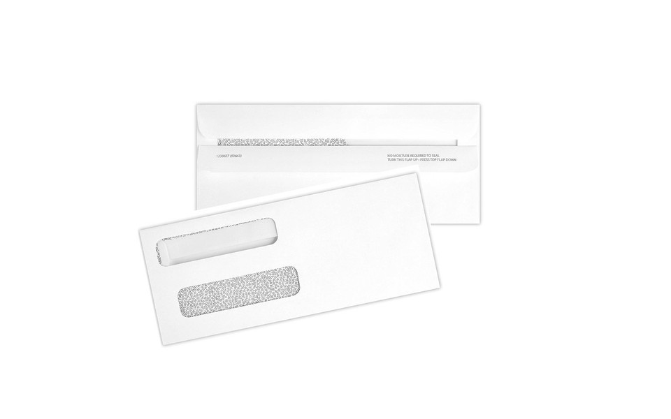 500 SELF SEAL Double Window Security Envelopes Designed for Checks | eBay