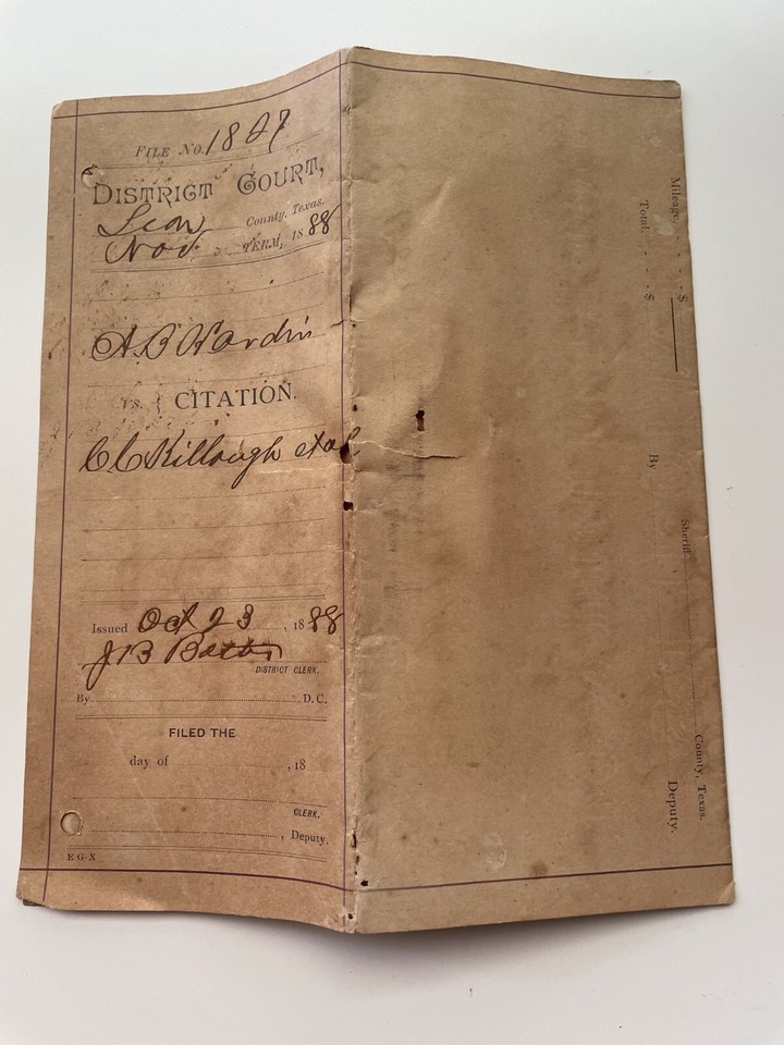 1888 Leon County Texas Land Partition Document | eBay
