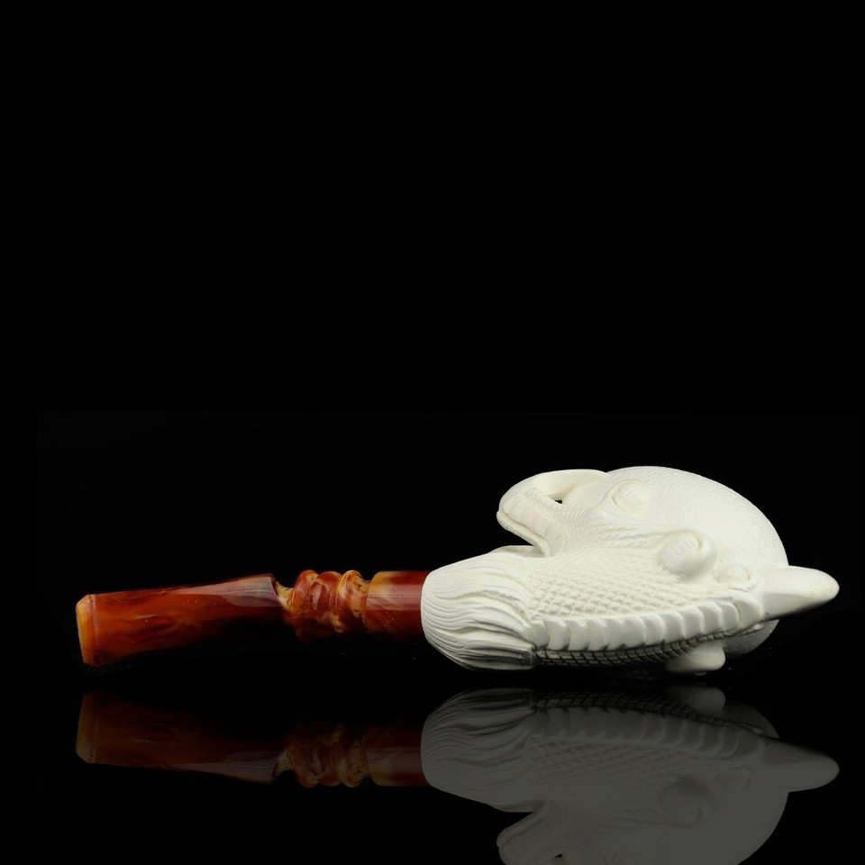 Attacking Claw Pipe New Block Meerschaum Handmade W Case#976 | eBay