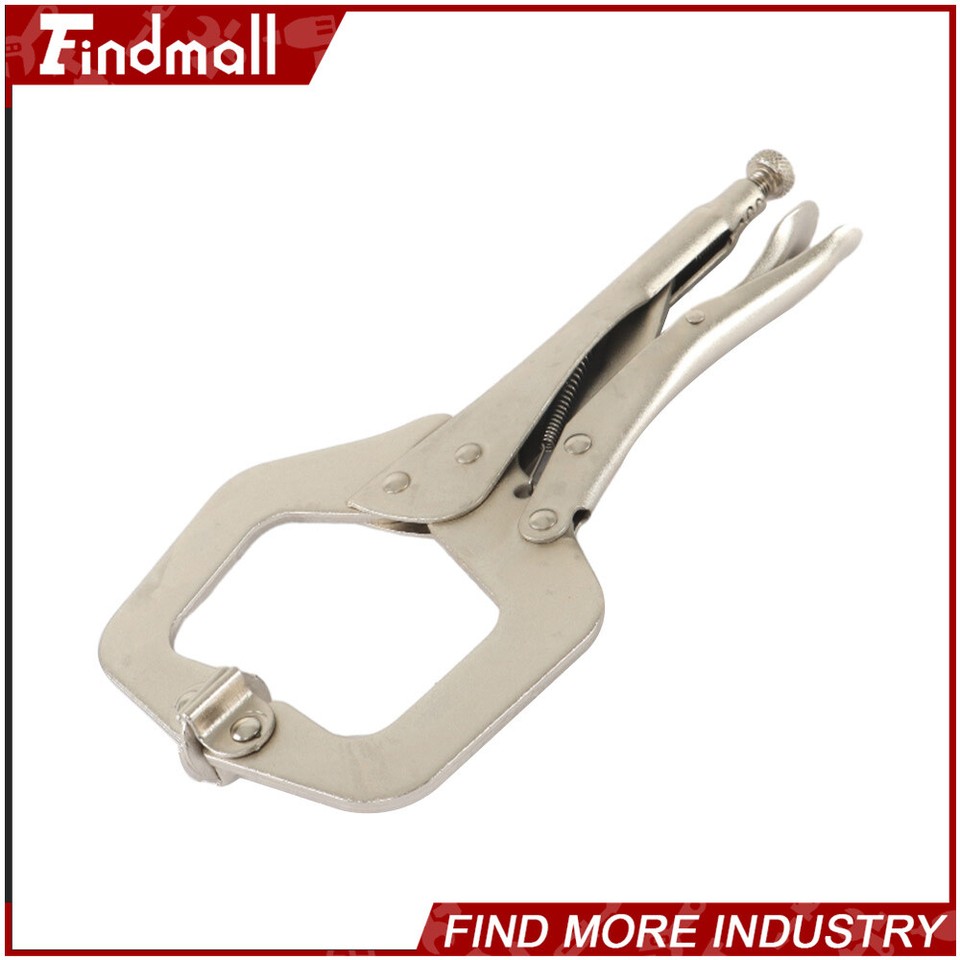 Findmall 5 Pack 11" Locking C-Clamp Adjustable Pliers Grip With Swivel ...