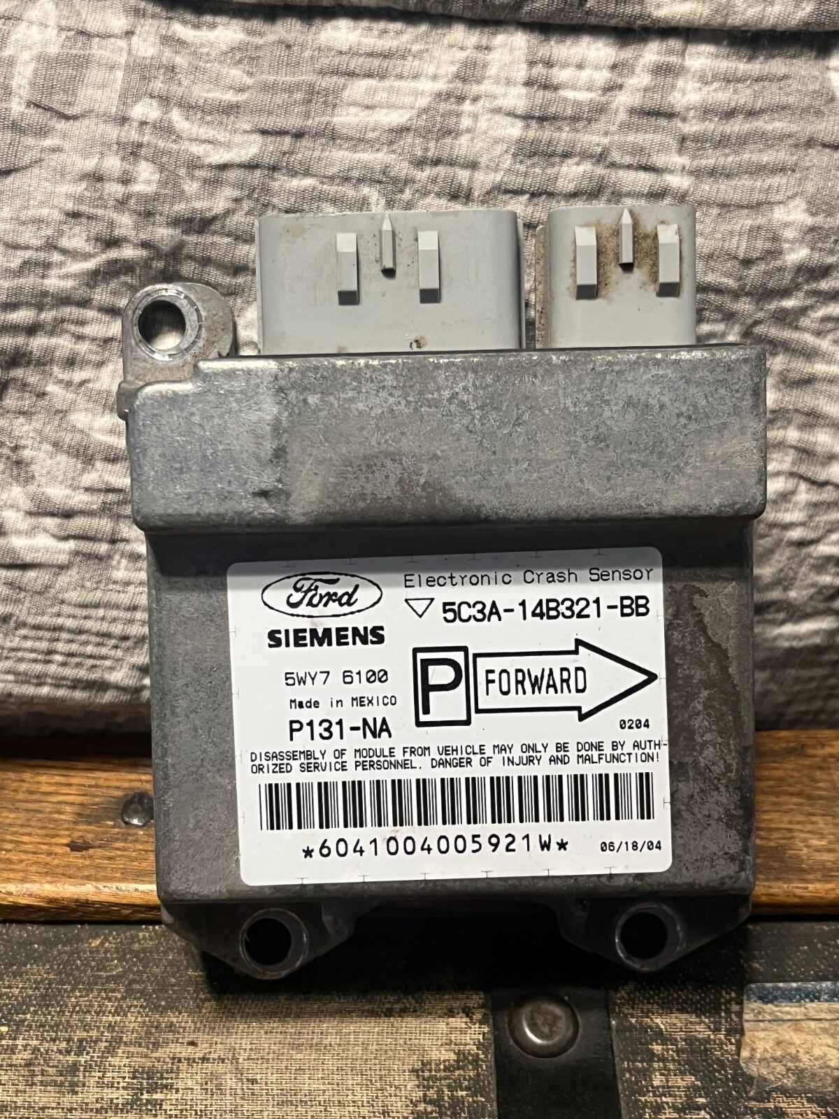 2005 06 2007 FORD F250 F350 SUPER DUTY RESTRAINT CONTROL MODULE 5C3A ...
