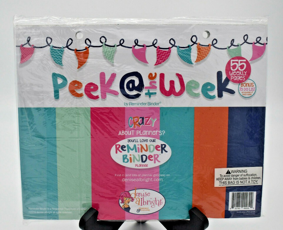 Peek @ the Week® Weekly Planner Pad 55-page weekly planner | eBay