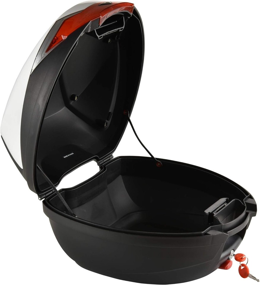 Motorcycle Top Box Bike Scooter Moped Travel Storage Lockable Helmet ...