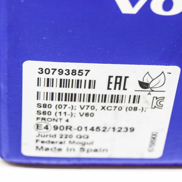 Volvo S80 Mk2 Front Wheel Brake Pads 30793857 Genuine for sale online ...
