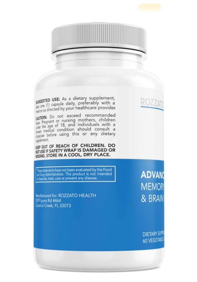 Advanced Memory Formula And Brain Formula 60 Capsules | eBay