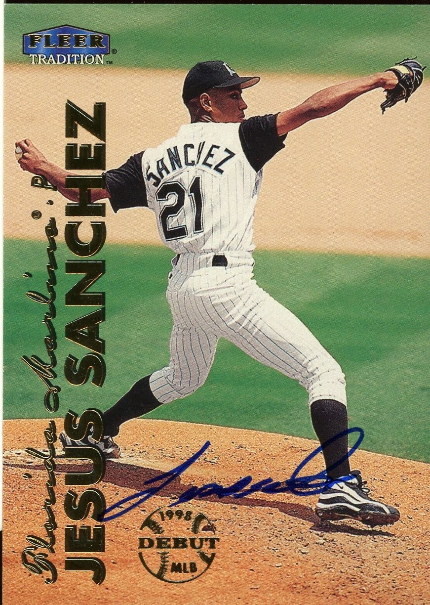 1999 Fleer JESUS SANCHEZ Signed Card autograph AUTO MARLINS CUBS | eBay