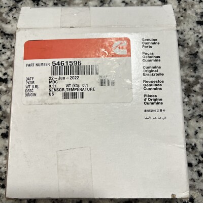OEM CUMMINS SENSOR, TEMPERATURE 5461596 , New In The Box ! Free ...