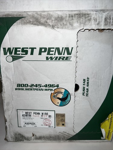 West Penn Wire AQ224BK1000 2 Cond 18 AWG Aquaseal Water Resistant Cable 1000ft | eBay