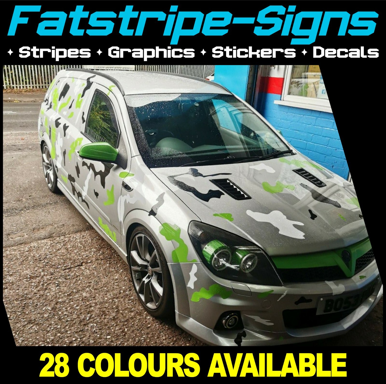 to fit VAUXHALL ASTRA VAN CAMO GRAPHICS STICKERS STRIPES DECALS OPEL ...