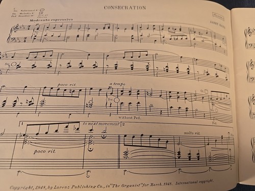 Lorenz's Preludes for Service for Pipe or Reed Organs Sheet Music 1950 ...