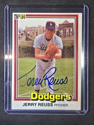 Jerry Reuss 1981 Donruss Autographed #417 LA Dodgers Auto MLB Baseball ...