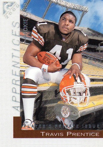 travis prentice cleveland browns 2000 gallery players private issue 212 ...