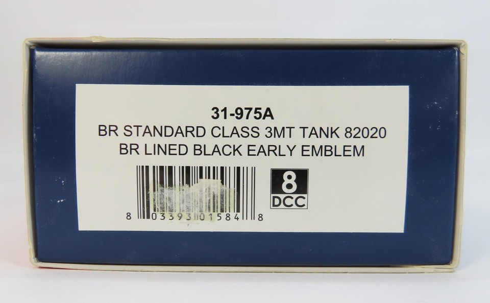 OO Gauge Bachmann 31-975A BR Standard Class 3MT Tank 82020 BR Black ...