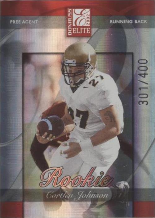 2002 Donruss Elite - Rookie Cortlen Johnson #134 /400 (RC) for sale ...