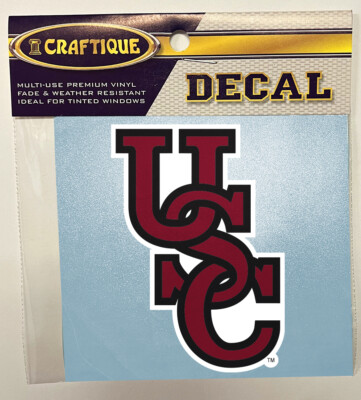 South Carolina Gamecocks INTERLOCKED USC Logo Vinyl Decal Sticker USC ...