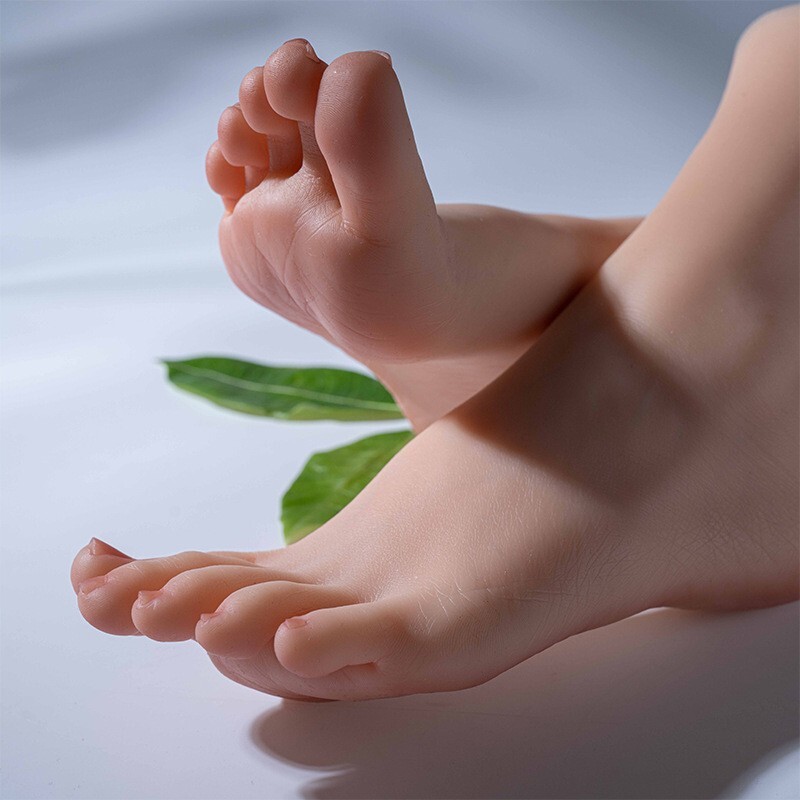 Platinum Silicone Female Foot Display Mannequin Real Pretty Greek Feet ...