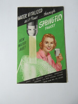 1950 Spring-Flo Faucet marketing advertising brochure | eBay