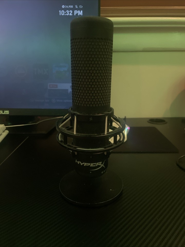 HyperX QuadCast S RGB LED USB Cardioid Microphone - Black 196188049488 ...