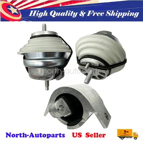 New 3Pcs Engine Motor Mount L+R &Trans Mount For Jaguar XF XJ 09-13 ...