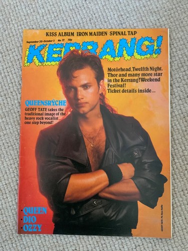 Kerrang issue no 77 Sep 20 - Oct 3 1984 Geoff Tate Queensryche front ...