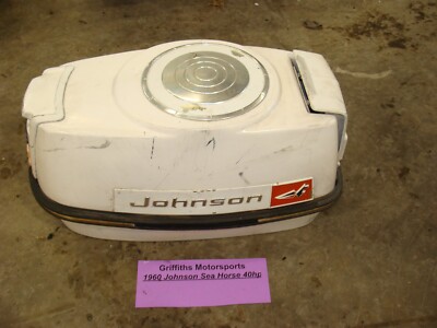 1960 JOHNSON Sea Horse 40hp RDS-22 hood engine cover front access door ...