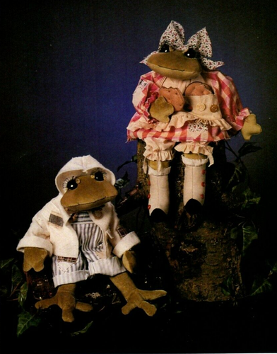 Crocus & Tad Pole Cute Toad Couple Doll Pattern Soft Sculpture ...